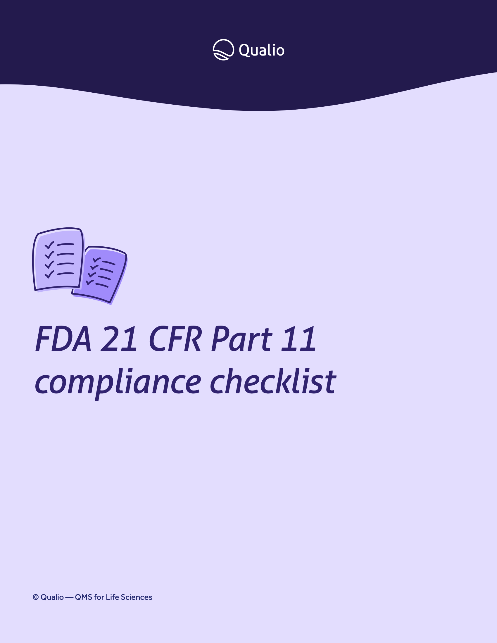 Fda 21 Cfr Part 11 Checklist